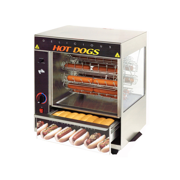 Star 175CBA (Quick-Ship) Star Broil-O-Dog Hot Dog Broiler, 36 Dogs & 32 ...