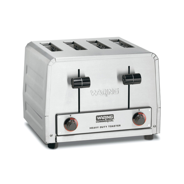 Waring WCT805E Commercial Toaster, Heavy-Duty, (4) 1-1/8″ Slots, (4 ...
