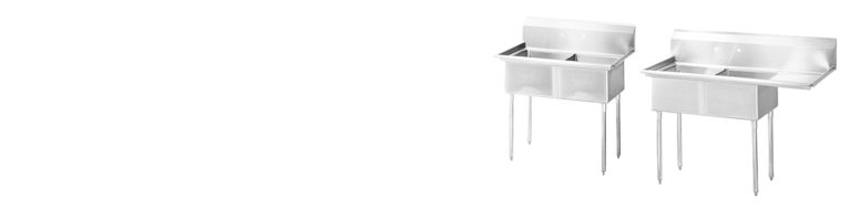 Sink, (2) Two Compartment – Global Restaurant Equipment & Supplies