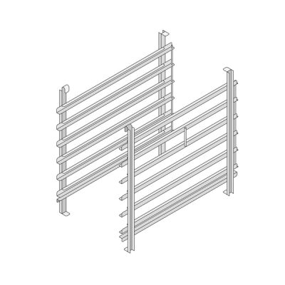 RATIONAL 60.61.430 Hinging Rack, Type 61, (6) Supporting Rails | Global ...